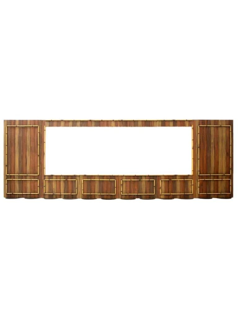 Bamboo Effect Rustic Wall Panel & Window Frame Set #4 | EPH Creative ...