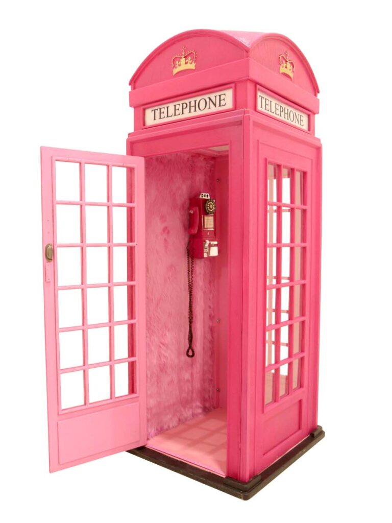 Pink Telephone Box | EPH Creative - Event Prop Hire