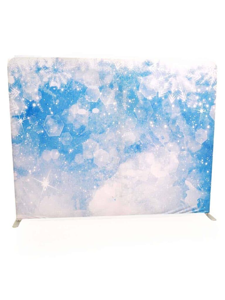 Double Sided Backdrop - Winter/Frost - 2.3m x 3m | EPH Creative - Event Prop Hire