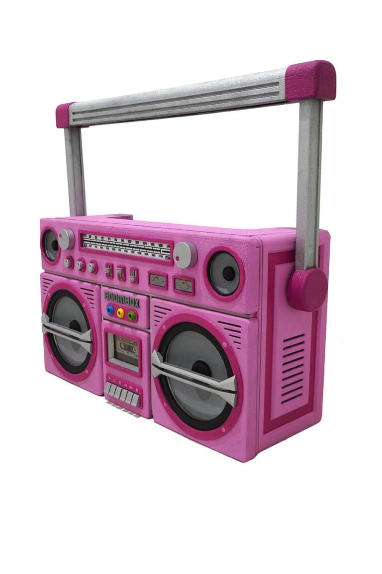 Giant Boombox (With Lights) - Pink | EPH Creative - Event Prop Hire